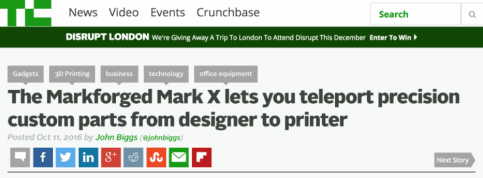 TechCrunch Reviews Mark X’s Precision Design
